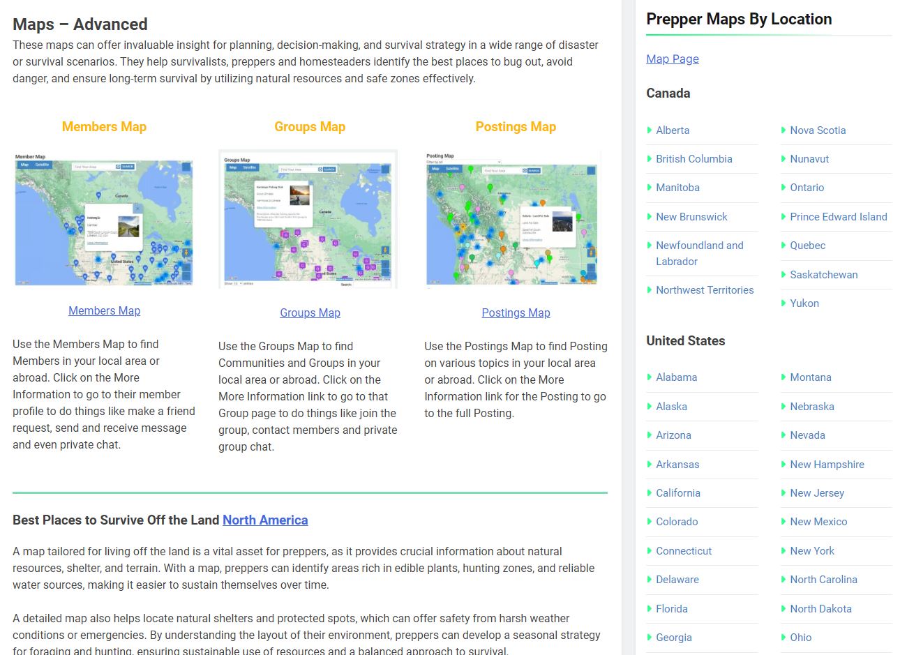 Map Pages – Prepping Communities